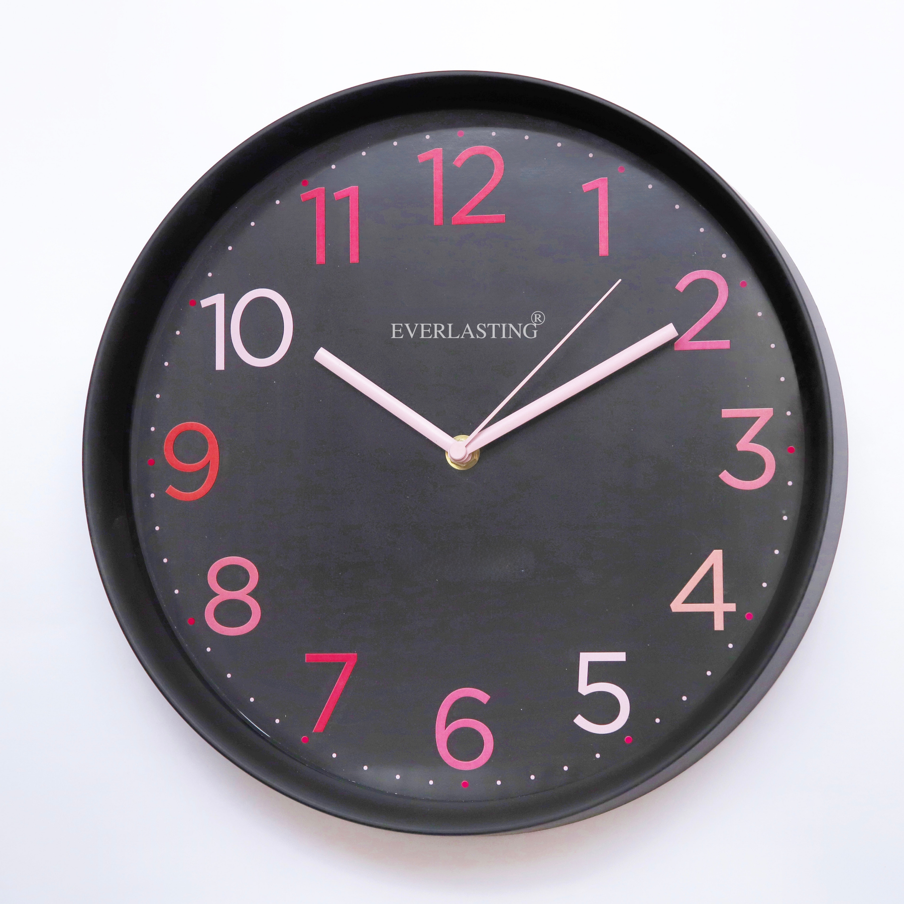 Champion Everlasting 11.5″ Colorful Light Pink Needle Wall Clock ...